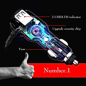 Car Charger for Garmin Nuvi, Garmin GPS Charger Cable,Mini USB Power Cord Cable Dual Port USB Vehicle Power Charging Cable Cord for Garmin Nuvi C255 Dashcam