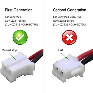 MPF Products 1300mAh LIP1522 Battery Replacement Compatible with Sony Playstation 4 PS4 Dualshock 4 Wireless Controller CUH-ZCT1E, CUH-ZCT1H, CUH-ZCT1H/B, CUH-ZCT1H/R, CUH-ZCT1U