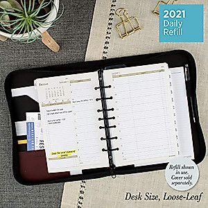 2021 Daily Planner Refill by AT-A-GLANCE, 5-1/2" x 8-1/2", 12010 Day-Timer, Size 4, Two Page per Day (481-225-21)