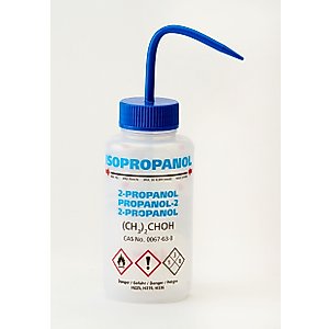AZLON WGW539VTML Plastic, Wash Bottle, Wide Mouth, Isopropanol, LDPE, Vent, 500 ml (color may vary ) ,(Pack of 5)