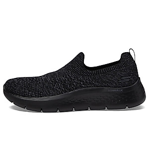 Skechers Women's Go Flex-Sky Breeze Casual Slip On Walking Sneaker, Black, 7.5