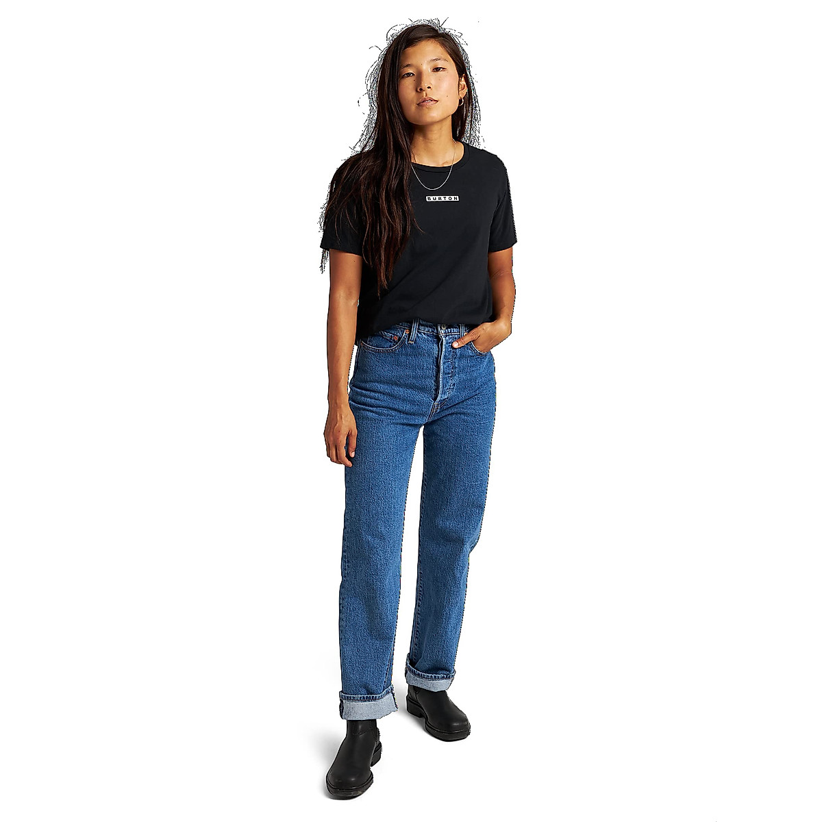 Burton Women's Standard Vault Short Sleeve Tee, True Black, X-Large