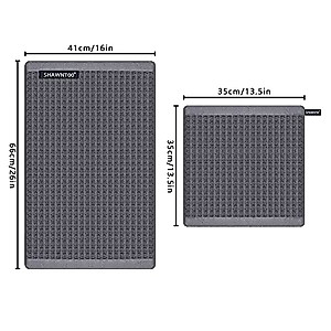 8Pack Kitchen Dish Towels ,100% Cotton Dish Cloths, Super Soft,Super Absorbent and Quick Drying Anti Odor,Very Suitable for Kitchen Cooking and Cleaning Kitchenware Washing,Drying Dishes (Gray)