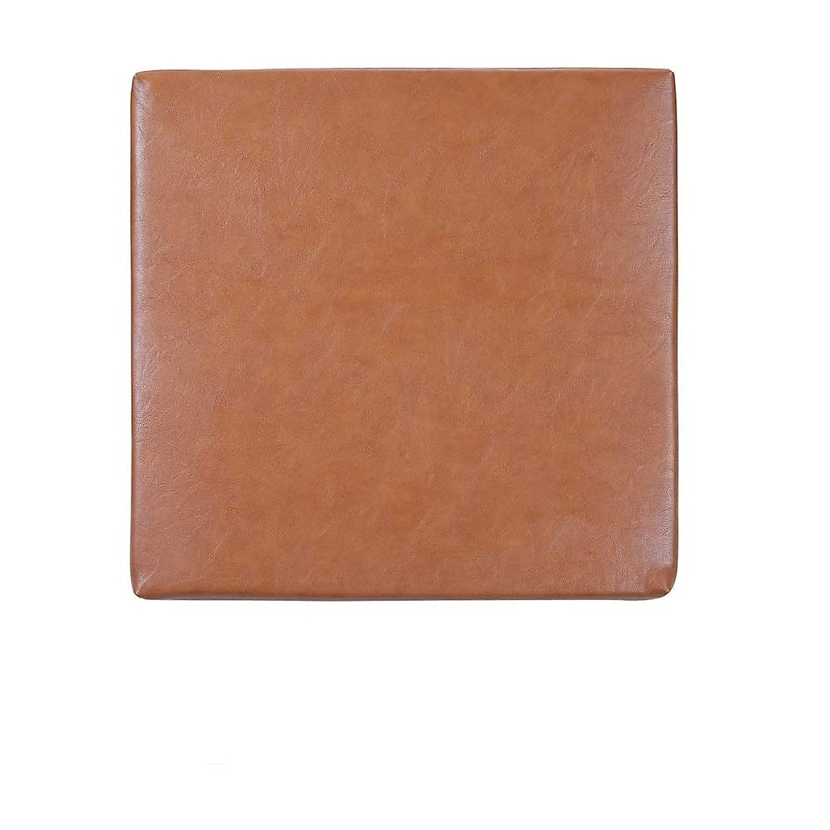 Lominc Square Seat Cushion 12x12 inch, Waterproof Leather Square Chair Pad, Anti Slip, Perfect for Metal/Wood Stool Chairs,(Cushion Only), Set of 2