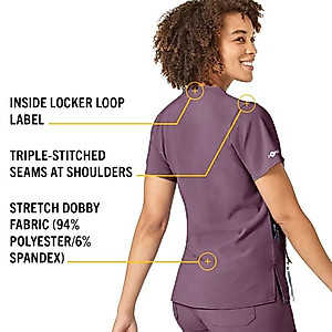 Carhartt Force Cross-Flex Women’s V-Neck Tech Top — Amethyst, X-Large