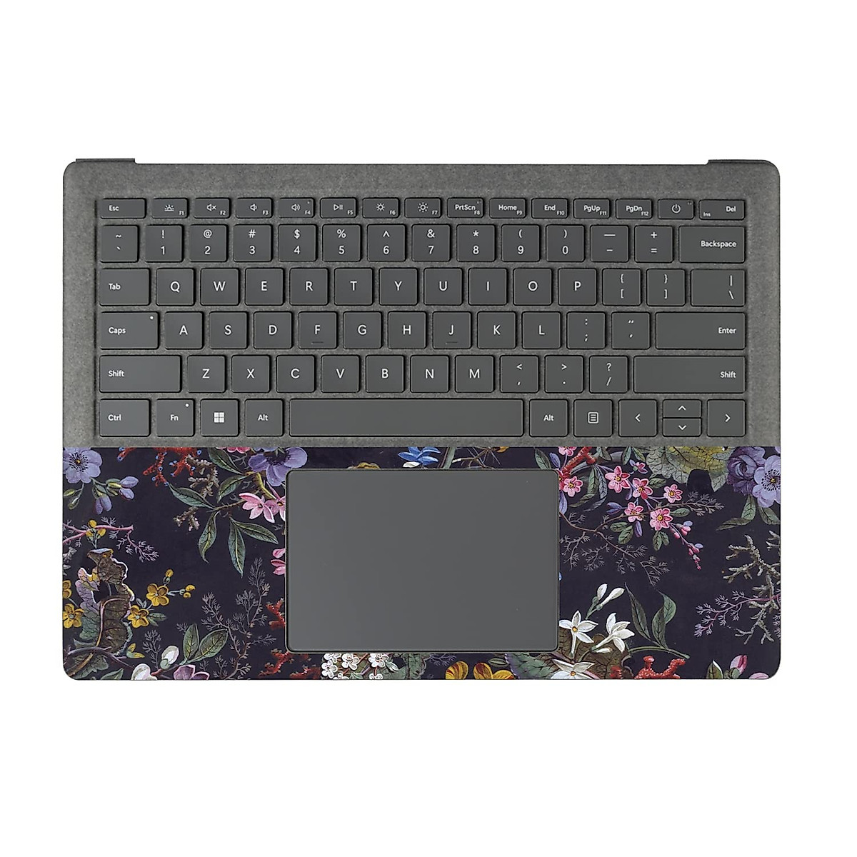 MightySkins Skin Compatible with Microsoft Surface Laptop 5 13.5” Full Wrap Kit - Midnight Blossom | Protective, Durable, and Unique Vinyl Decal wrap Cover | Easy to Apply | Made in The USA