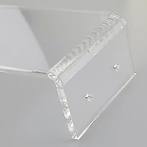 Floating Shoe Display Shelves – 4-Pcs Clear Acrylic Wall Mounted Shoe Rack – Levitating Shoe Display Shelves for Wall Storage – Sturdy Sneaker Storage Clear Shelves for Shoe Collection