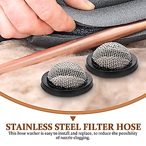 GANAZONO 30pcs Stainless Steel Screen Hose Washers Filter Pressure Shower Head Washer Gasket Inlet Hose Screen Washer Repair Kit for Washing Machine Garden Hose Connector