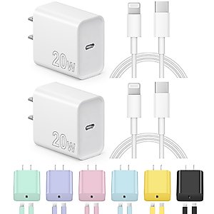 Charger for iPhone Charger Fast Charging 20W USB C Wall Charger with 6FT Super Fast Charger Cable Compatible with iPhone14/14 Pro Max/13/13Pro/12/12 Pro/11,iPad