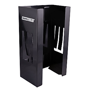OEMTOOLS Magnetic Glove Dispenser, Glove Holder for Wall Mount, Magnetic Glove Box Holder, Box of Gloves Holder, Self Adjustable Spring Sides, Black