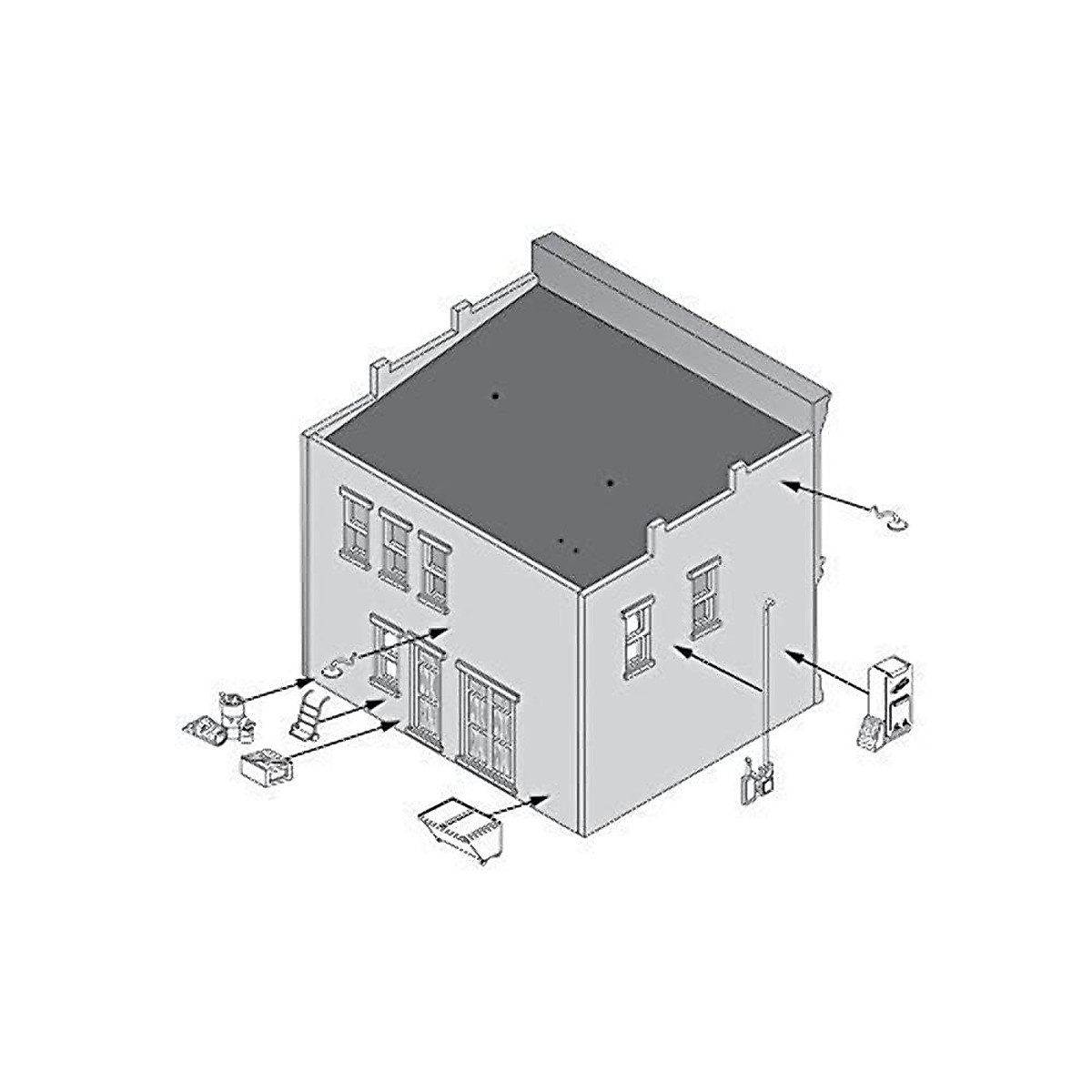 Woodland Scenics N KIT Fresh Market WOOPF5200