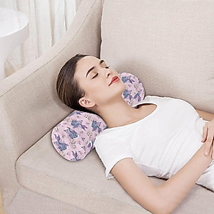 Vnurnrn Sea Travel Mermaid Neck Support Pillow Round Neck Roll Bolster Cylinder Pillow Cervical Pillows Travel Pillow for Leg Knee Back Head Support for Work Men Women Bed