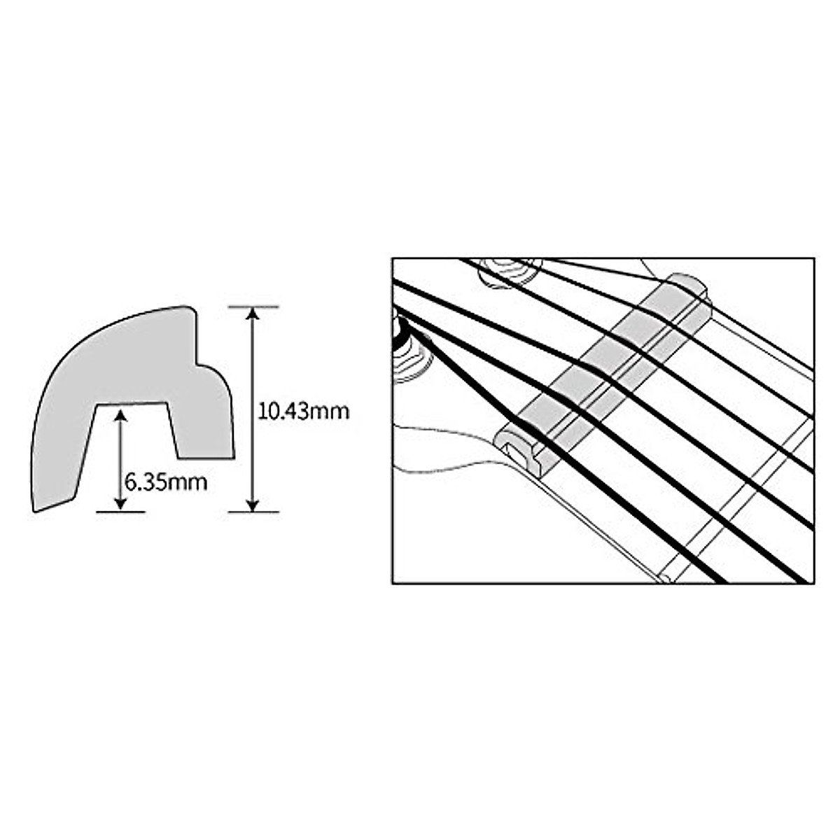 Grover Acoustic Guitar Nut (GP1103)