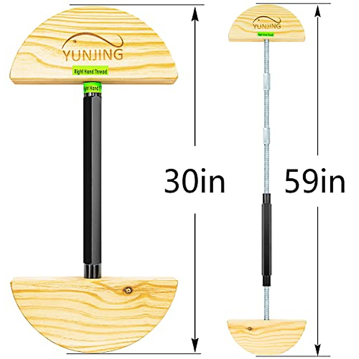 YUNJING Pant Stretcher for Jeans with Alloy Aluminium Adjustable Buckle Waistband Stretcher Instant Stretch 30" to 59"