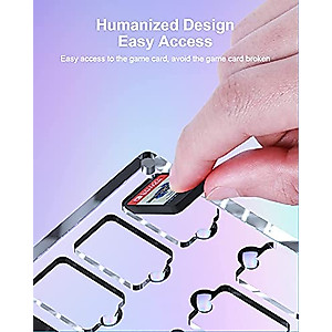 Hagibis Game Card Case for Nintendo Switch, 6 Cartridge Slots Holder Protective Shockproof Display Cabinet, Transparent Acrylic Game Storage Box for Switch NS NX (6 Slots)