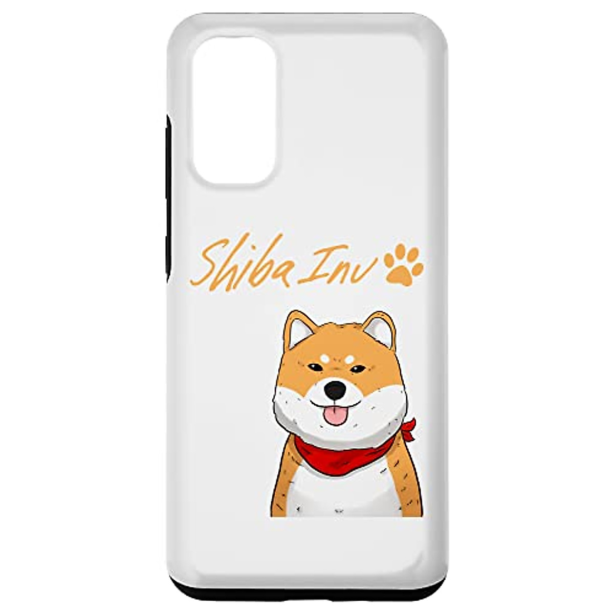 Galaxy S20 Funny Shiba Inu Uni Dog Red Scarf Paw Cheeky Japan Cute Case