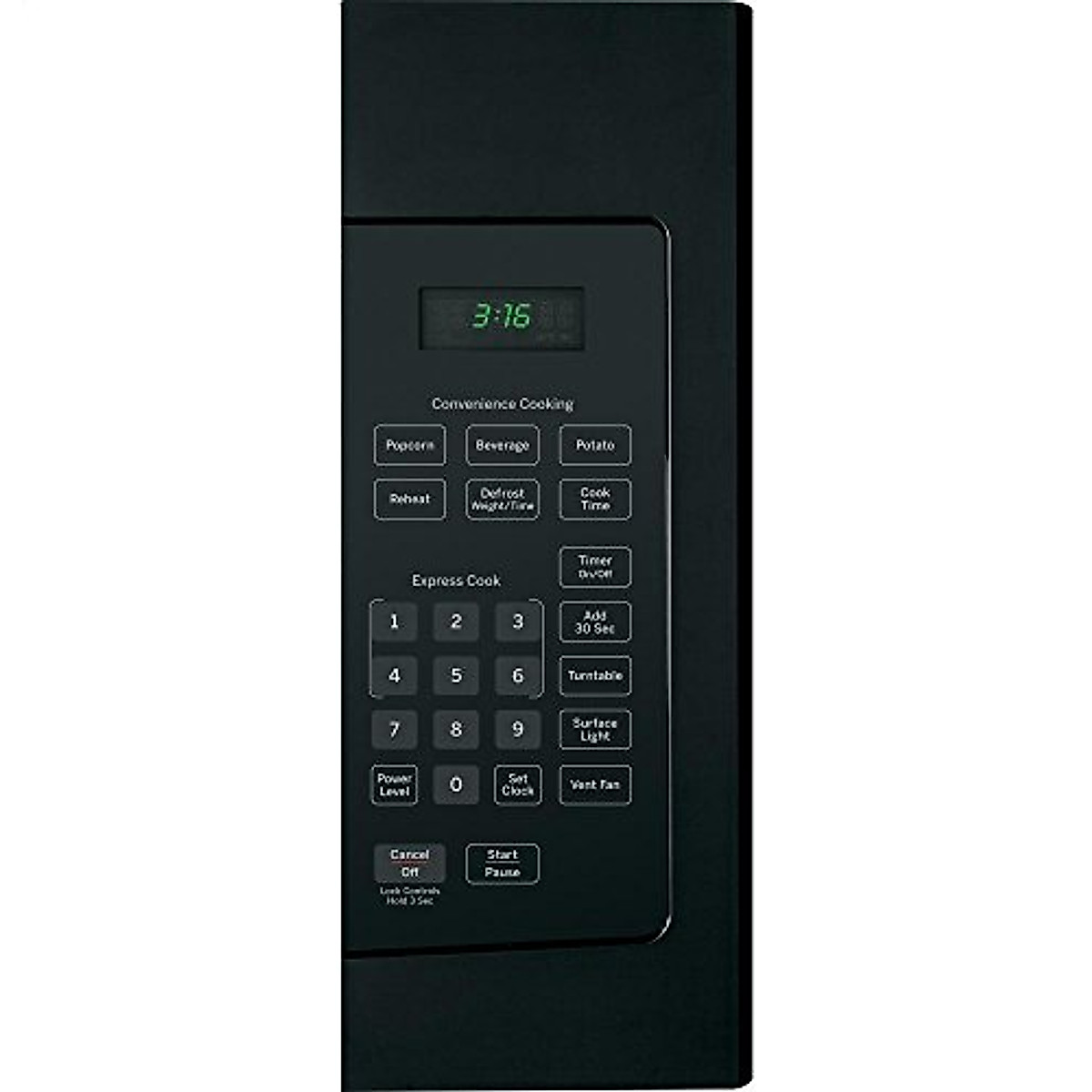 GE JVM3160DFBB 30" Over-the-Range Microwave Oven with 1.6 cu. ft. Capacity in Black