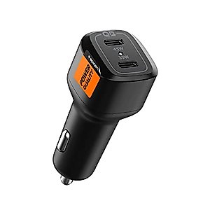 Spigen USB C Car Charger 75W Dual Ports PPS 45W PD 30W Super Fast Charge Car Adapter for Galaxy S23 Ultra Plus S22 S21 Note 20 Z Flip Fold 4 3 iPhone 14 13 Pro Max Mini 12 Pixel 7 Pro MacBook Air iPad
