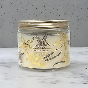 Vanilla Breve Luxury Candles - Luxurious Fragrances and a Long-Lasting Burn, Made with Natural Soy Wax and Essential Oils - Pack of 2