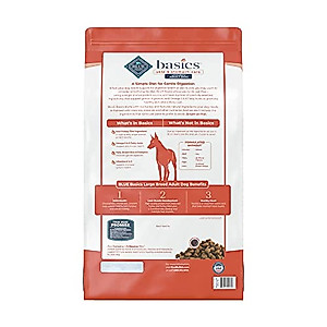 Blue Buffalo Basics Skin & Stomach Care, Natural Adult Large Breed Dry Dog Food, Turkey & Potato 24-lb