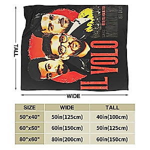 Il Singer Volo Band Sings Morricone Throw Blanket Soft Cozy Flannel Blankets Decor for Bed Couch Living Room Travel Outdoor 50"X40"