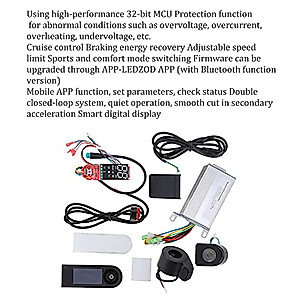 Scooter Controller Board 350W 36V Electric Scooter M365/PRO Dashboard Control Brakes and Displays with APP Control & Digital Display Function Controller Kit for Xiaomi M365 /Pro Scooter Parts