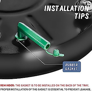 Choclaif Plant Caddy with Wheels - Heavy Duty Iron Plant Stand - Round Pot Trolley for Indoor and Outdoor - Built-in Drainage System - Durable and Easy Mobility(14IN, 3PACK)