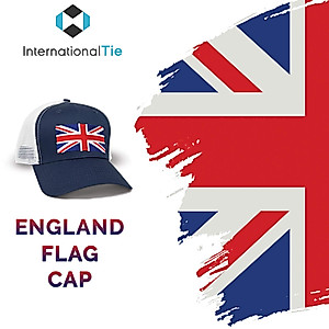 International Tie Union Jack British Flag Hat for Men and Women - United Kingdom UK Britain England London State Flag Trucker Baseball Snapback Cap