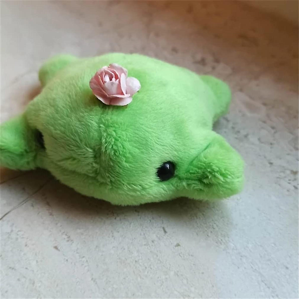 WeightedPlush Baby Bean Frog Plush, 7inch Cute Soft Fluffy Frog Stuffed Animal Weighted Frog Plushie Toy with Plastic Pellets, Stress Release Birthday Xmas Travel Gift for Kids Adults Girls Boys