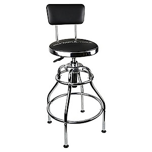 Olympia Tools 82-738 Adjustable Hydraulic Stool, Black