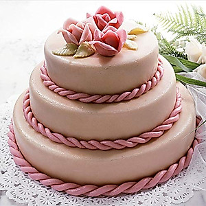 Jyongmer 24Pcs Plastic White Cake Dowel Rods 9.5" and 12" Length Cake Sticks Cake Dowel Straws for Tiered Cake Construction and Stacking