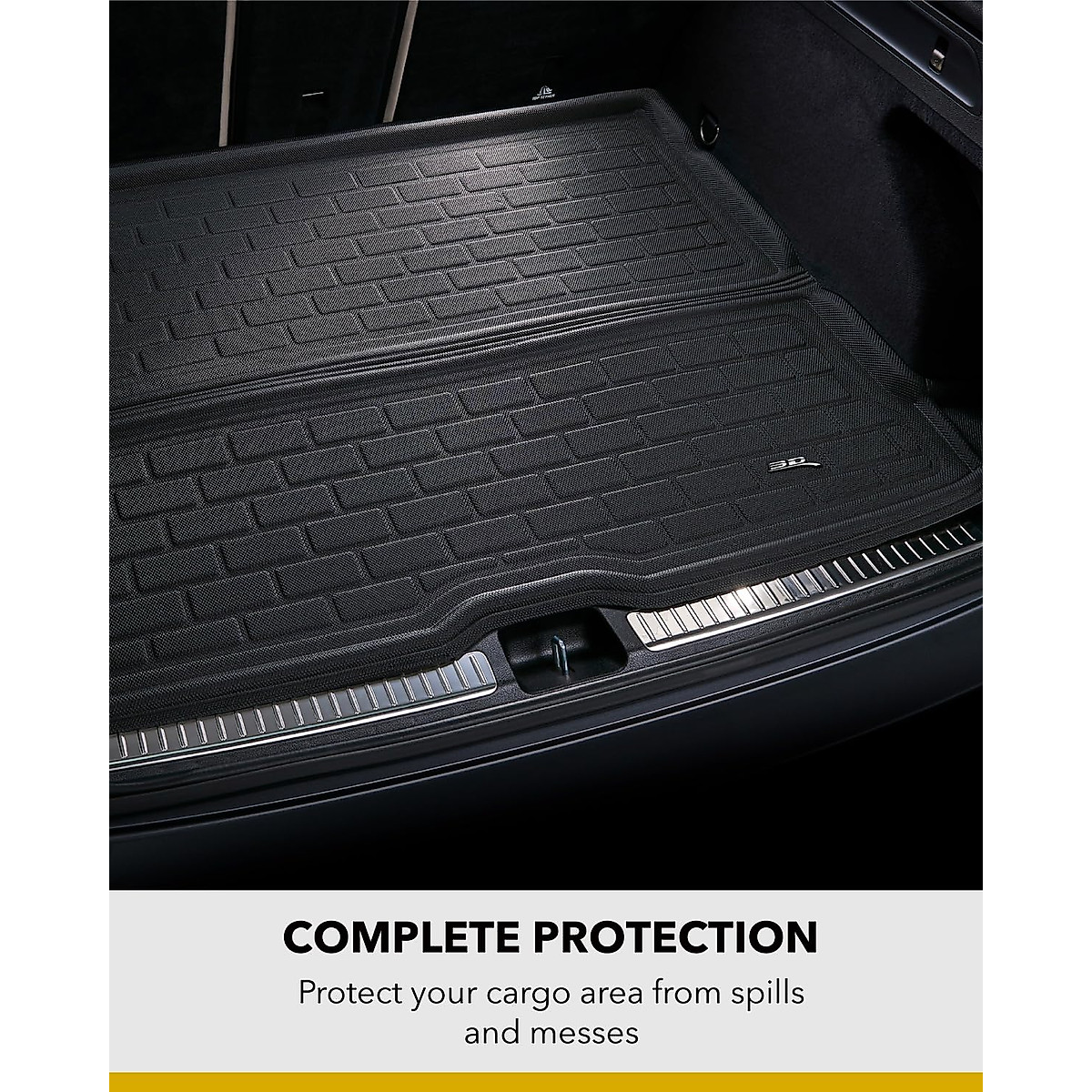 3D MAXpider Custom Fit Kagu Cargo Liner (Black) Compatible with Honda Pilot 2009-2015 - Cargo Liner