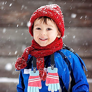 Senker Fashion 6 Pieces Elastic Glove and Mitten Clips for Kids and Baby, Extra Strong Stainless Steel Glove Clips