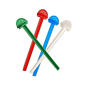 HONGYUNHX 10 Plastic Stand Perches Holders Canary Finch Budgie Bird Cage Plastic Stand Perches Holders,Green,R1