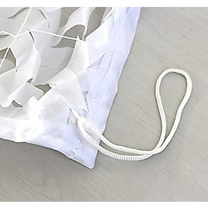 ZEYIJINCHUKOU White Camouflage Net for Hunting Decoration Outdoor Camping Awning Sunshade Shooting Outdoor CS (6X10M)