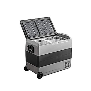 Alpicool T60 Dual Temperature Control Portable Refrigerator 63 Quart Compact Fridge Mini Freezer -12/24V DC and 110-240V AC