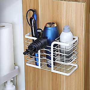 YIGII Hair Dryer Holder - Hair Tool Organizer/Blow Dryer Holder Wall Mount Bathroom Hair Styling Tools Organizer Basket for Hair Dryer, Flat Iron, Curling Wand Hot Hair Tool Holder