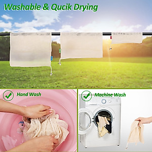 Reusable-Cotton-Mesh-Produce-shopping-Bags-Washable Eco Friendly Premium See Through Lightweight Net zero Bulk Bags for Veggie Fruit Vegetable Grocery Storage ( 9 Packs )