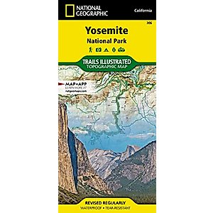 Yosemite National Park Map (National Geographic Trails Illustrated Map, 206)
