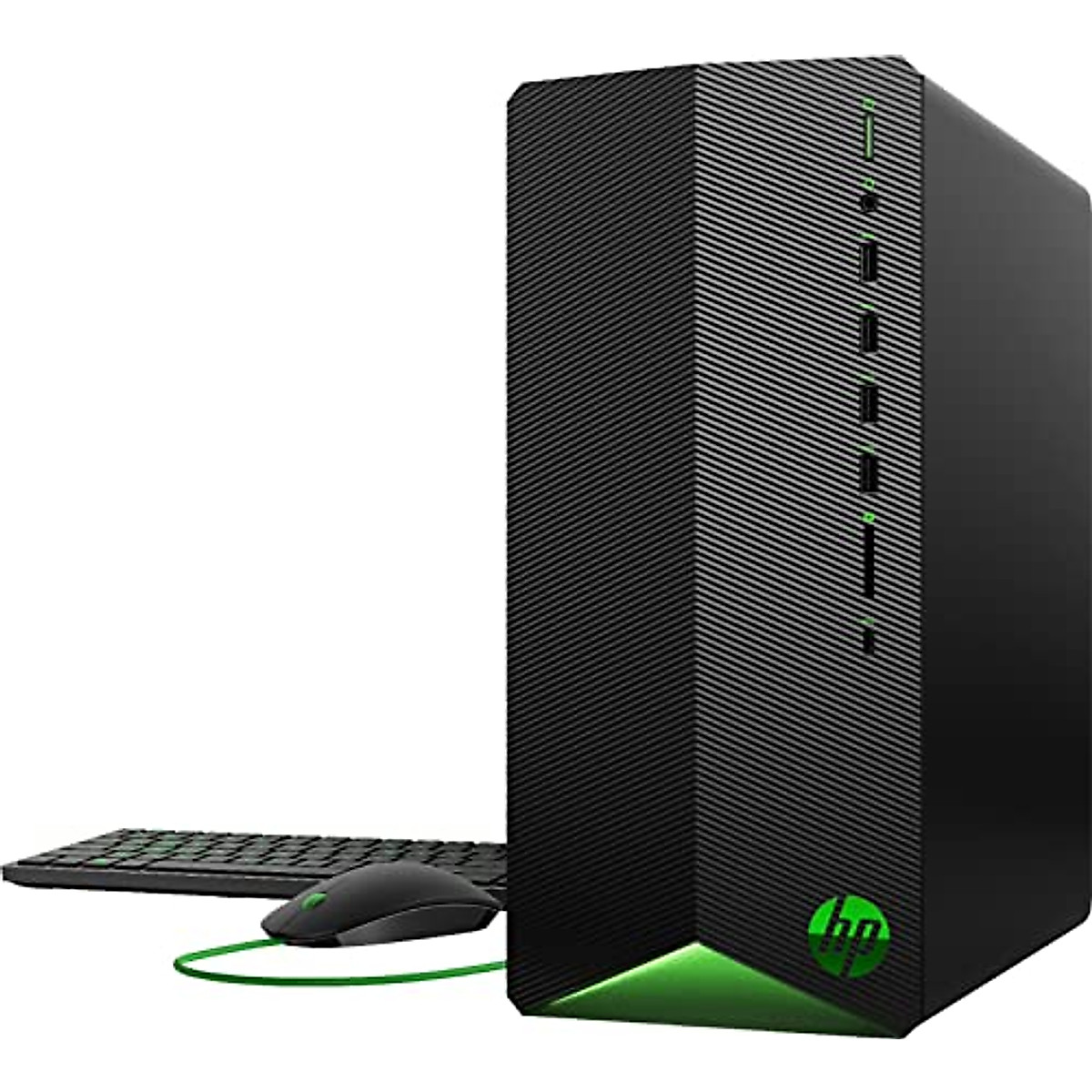 [Geforce RTX 3060] 2022 HP Pavilion Gaming Desktop PC, 32GB RAM, 1TB SSD+2TB HDD, Intel i5-10400F, Wired Mouse & Keyboard, Bluetooth, Wi-Fi, USB Type-C, Display Port, HDMI, Windows 11, Mouse Pad