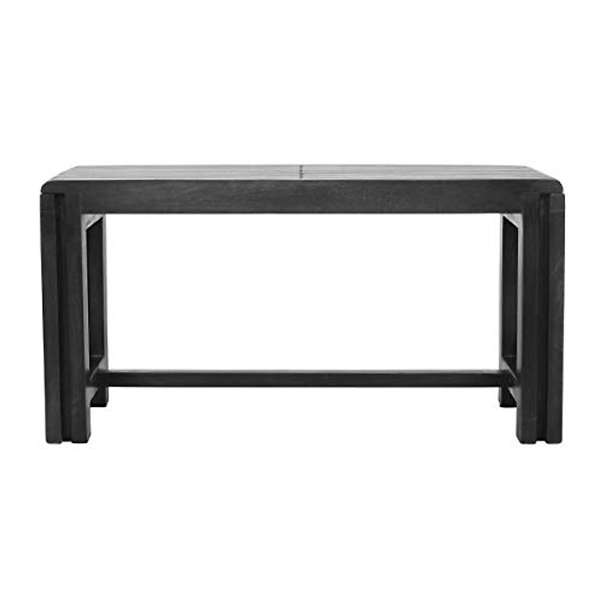 Jofran Bradford Extendable Solid Wood Hallway Bench, Grey