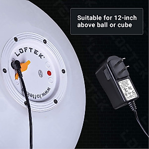 LOFTEK Adapter Power, 5V 1A Adapter Power Charger for LED Ball Lights and Cube Lights (Not for 6-inch Ball)