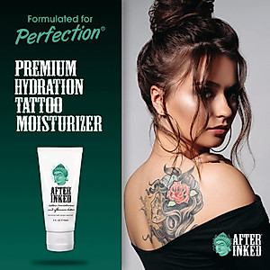 After Inked Tattoo Aftercare Lotion - Tattoo Moisturizer, As Seen on INK MASTER, Tattoo Balm, Ink Hydration Tattoo Aftercare Kit, 3 Fluid oz Tube (1-Pack)