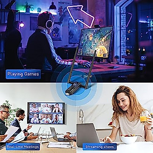 USB 3.0 WiFi 6E AX5400M WiFi Adapter for PC, 802.11AX, Tri-Band 6GHz/ 5GHz/ 2.4GHz, Dual 5dBi Antennas, USB WiFi Dongle Wireless Network Adapter for Desktop PC Laptop, Only Work for Windows 11/10