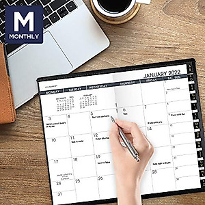 2022 Pocket Calendar by AT-A-GLANCE, Monthly Planner, 3-1/2" x 6", Pocket Size, Black (7006405)