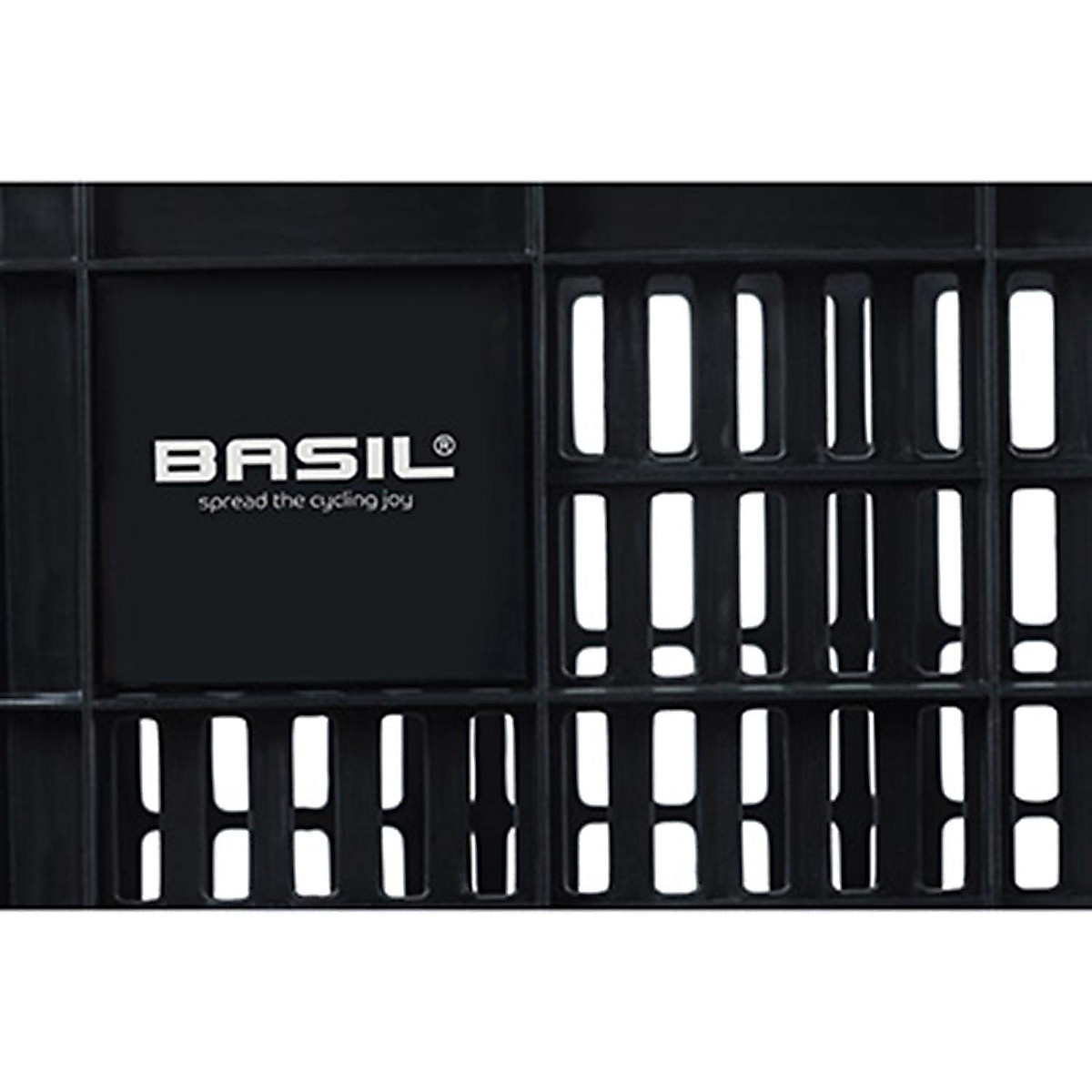 Basil Unisex – Adult's Crate S Bicycle Box for The Front Pannier Rack, Black, 40 cm x 29 cm x 21 cm