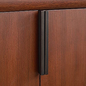 Signature Hardware 952429-RUMB-8 Talyn 72" Free Standing Double Vanity Set with Cabinet, Granite, Marble or Quartz Vanity Top, and Rectangular Undermount Sinks - 8" Faucet Holes