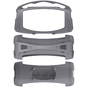 Silicone Cover Case for JBL Xtreme 3 Portable Bluetooth Speaker, Protective Skin Case for JBL Xtreme 3 Portable Bluetooth Speaker Accessories(Only Case)(Grey)