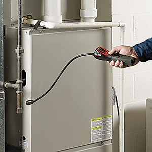 RIDGID 36163 CD-100 Micro Combustible Gas Handheld Diagnostic Detector with 16" Flexible Probe and Visual, Audible, and Vibration Alarms