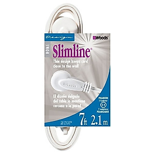 ALPHA BIDET JX2 Elongated Toilet Seat Bundle with SlimLine 2236 7-Foot Extension Cord, White